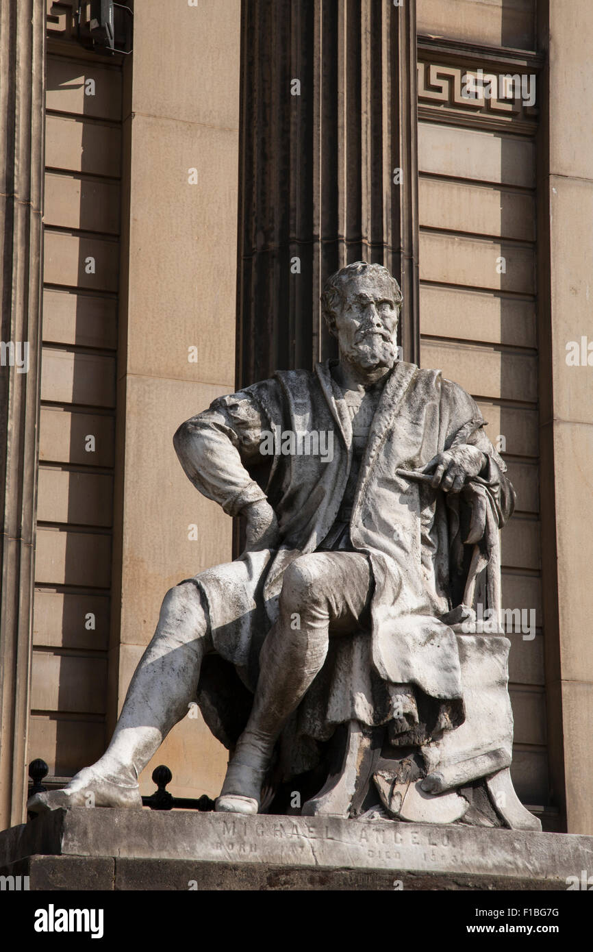 Mighael Angelo Statue, Walker Art Gallery, Liverpool; England; UK Stock ...