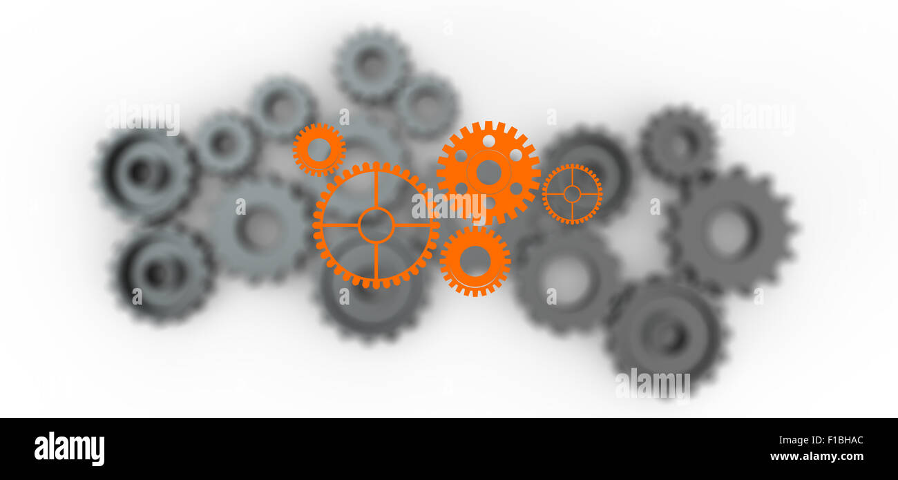 gear wheel cog wheel illustration as concept Stock Photo - Alamy