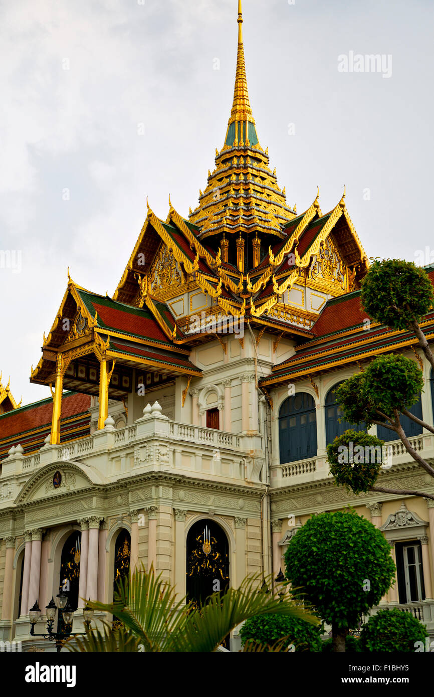 thailand asia in bangkok rain temple abstract cross colors roof wat ...