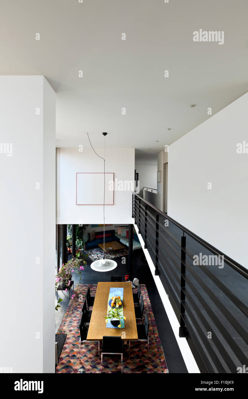 interior modern house, view of living room from the top Stock Photo - Alamy