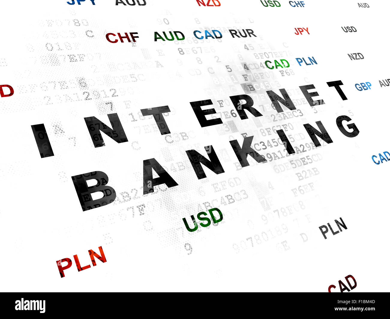 Banking concept: Internet Banking on Digital background Stock Photo - Alamy