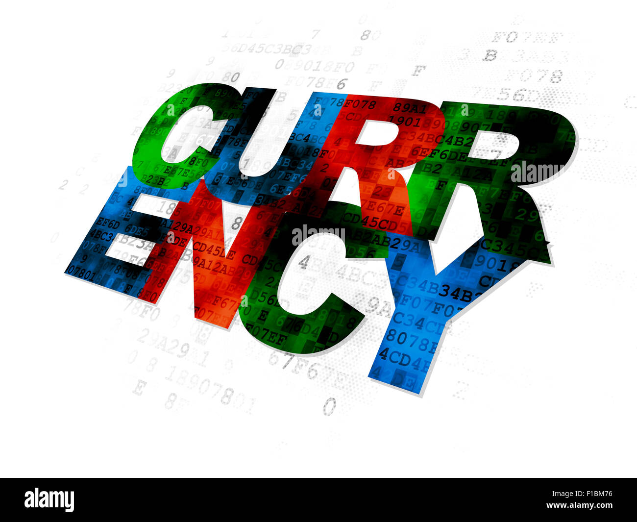 Currency concept: Currency on Digital background Stock Photo - Alamy