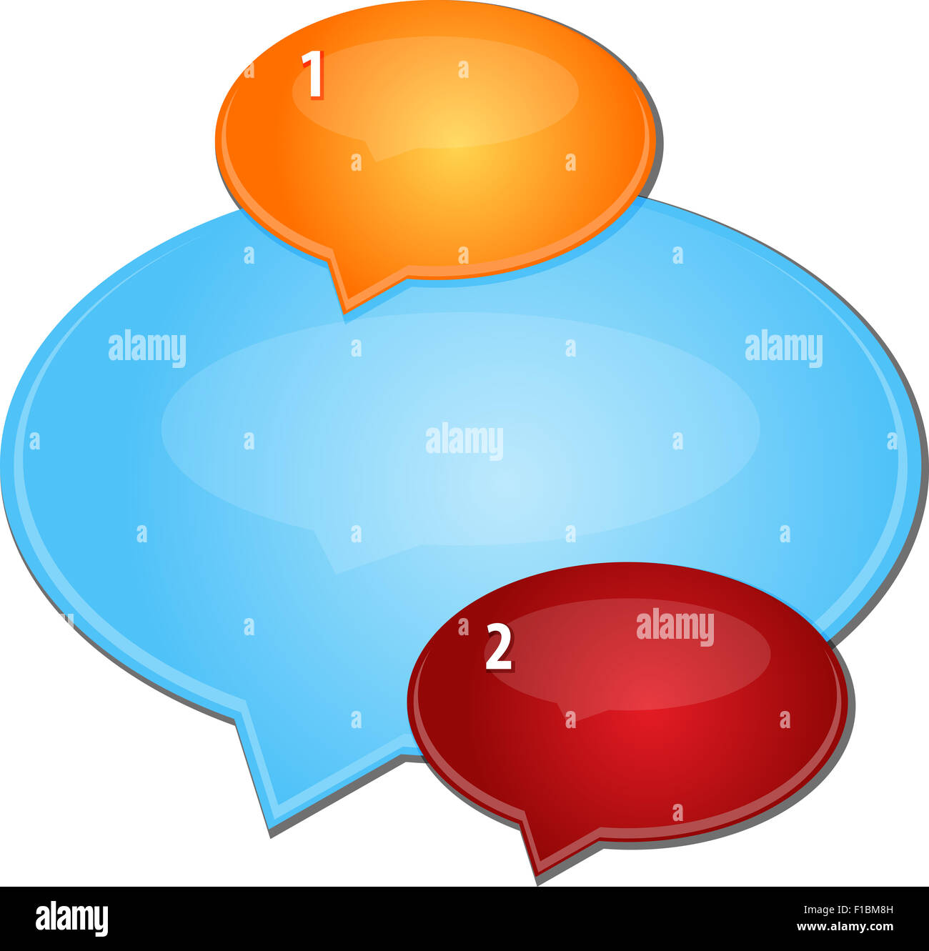 Blank business strategy concept infographic diagram illustration Dialog ...