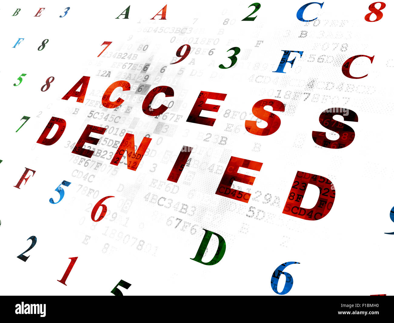 Safety concept: Access Denied on Digital background Stock Photo - Alamy