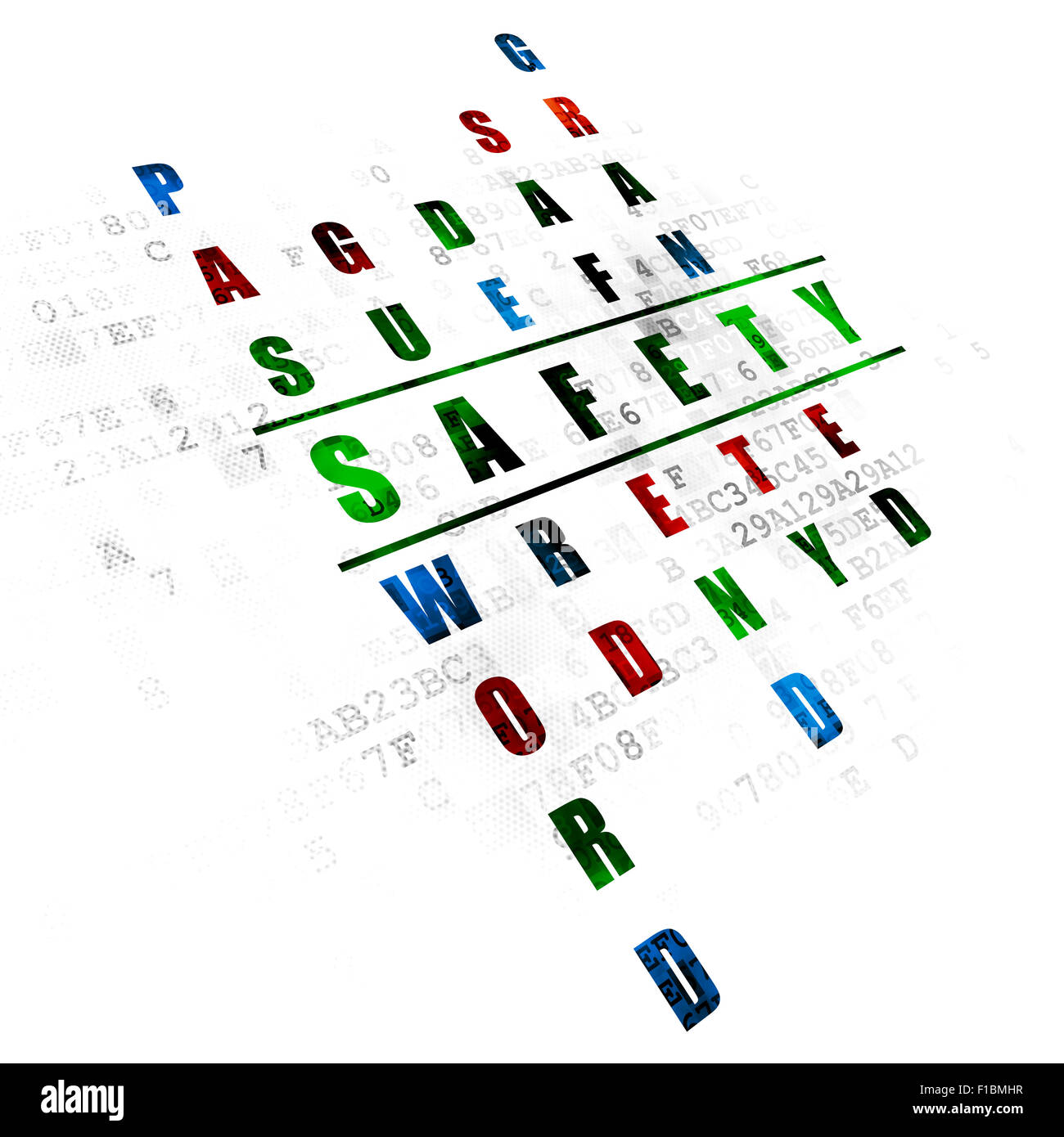 Security concept: word Safety in solving Crossword Puzzle Stock Photo ...