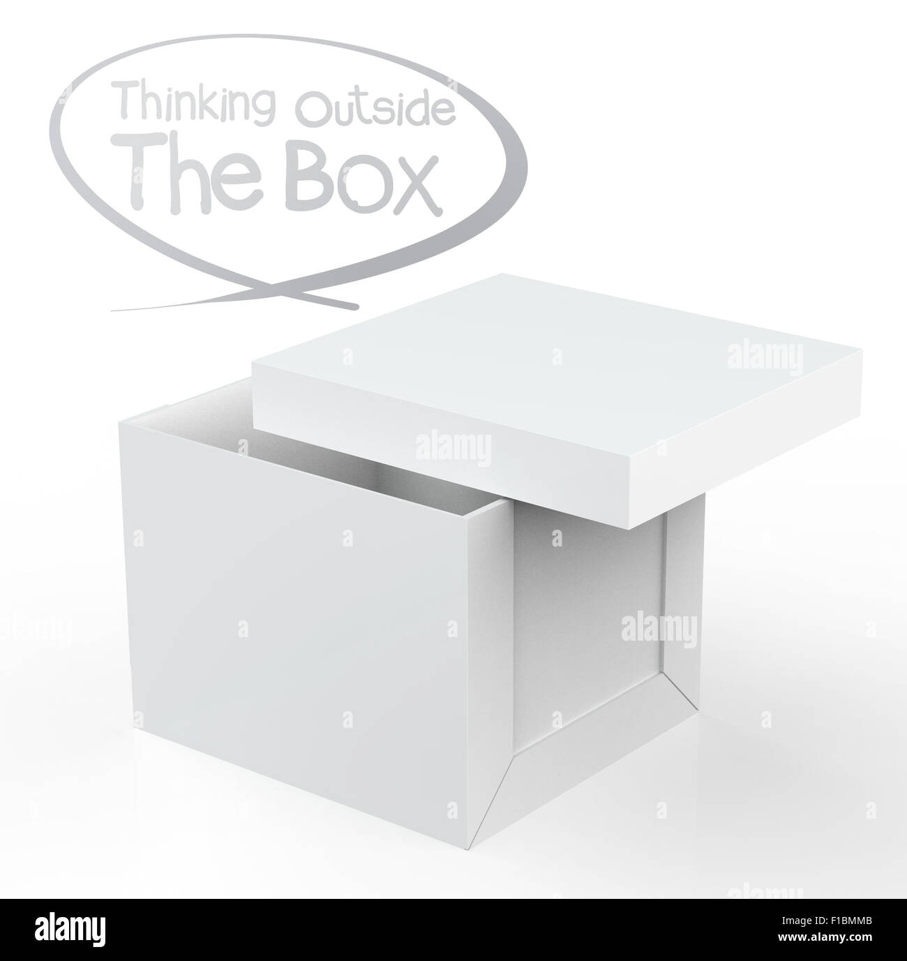 thinking outside the box as concept Stock Photo - Alamy