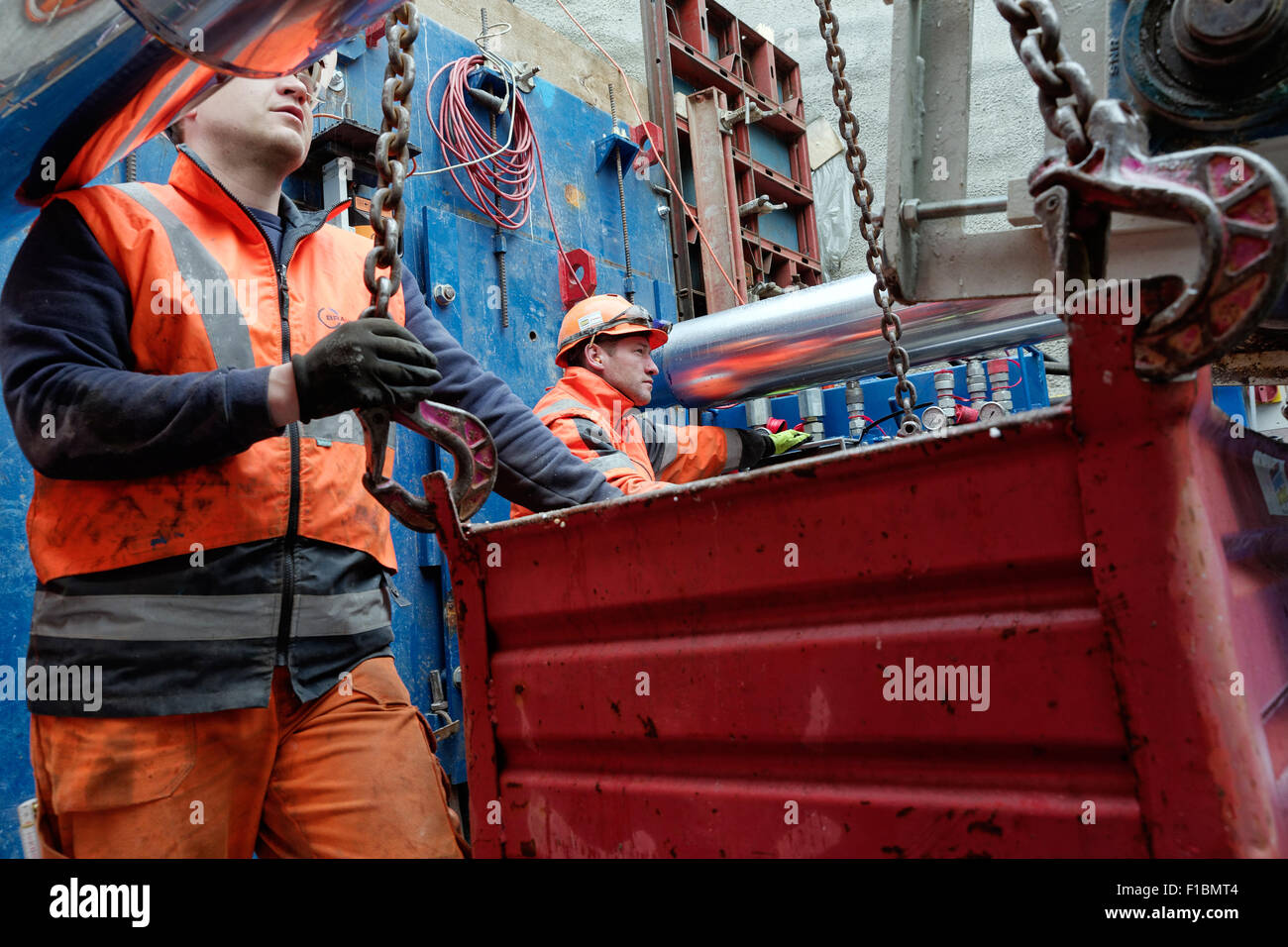 Berlin, Germany, excavation combined sewer Stock Photo - Alamy