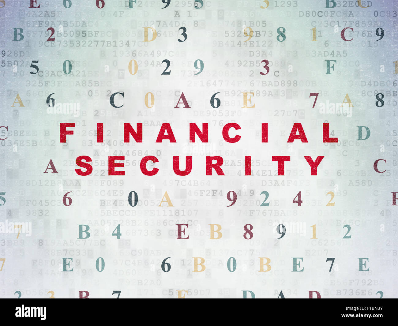 Privacy concept: Financial Security on Digital Paper background Stock ...