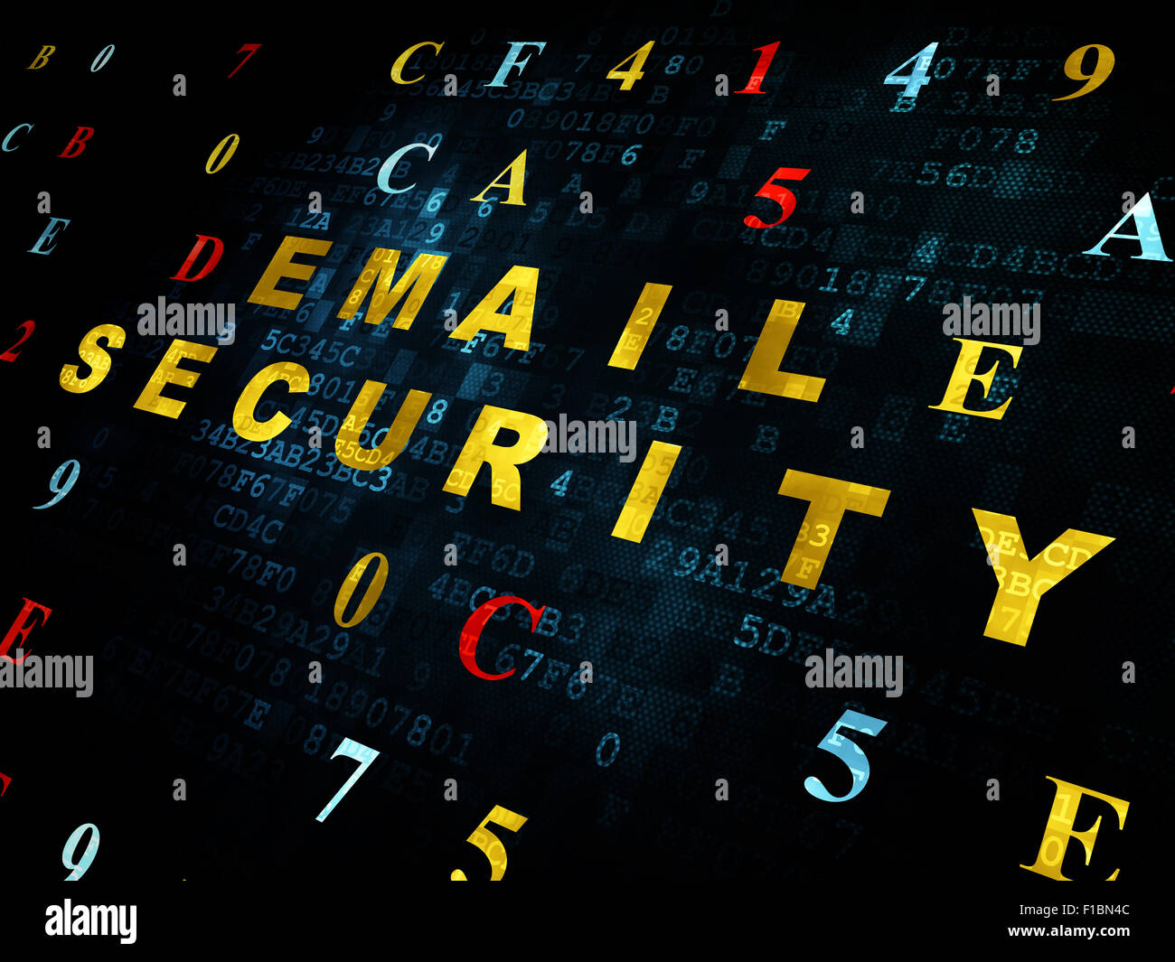 Protection concept: Email Security on Digital background Stock Photo ...