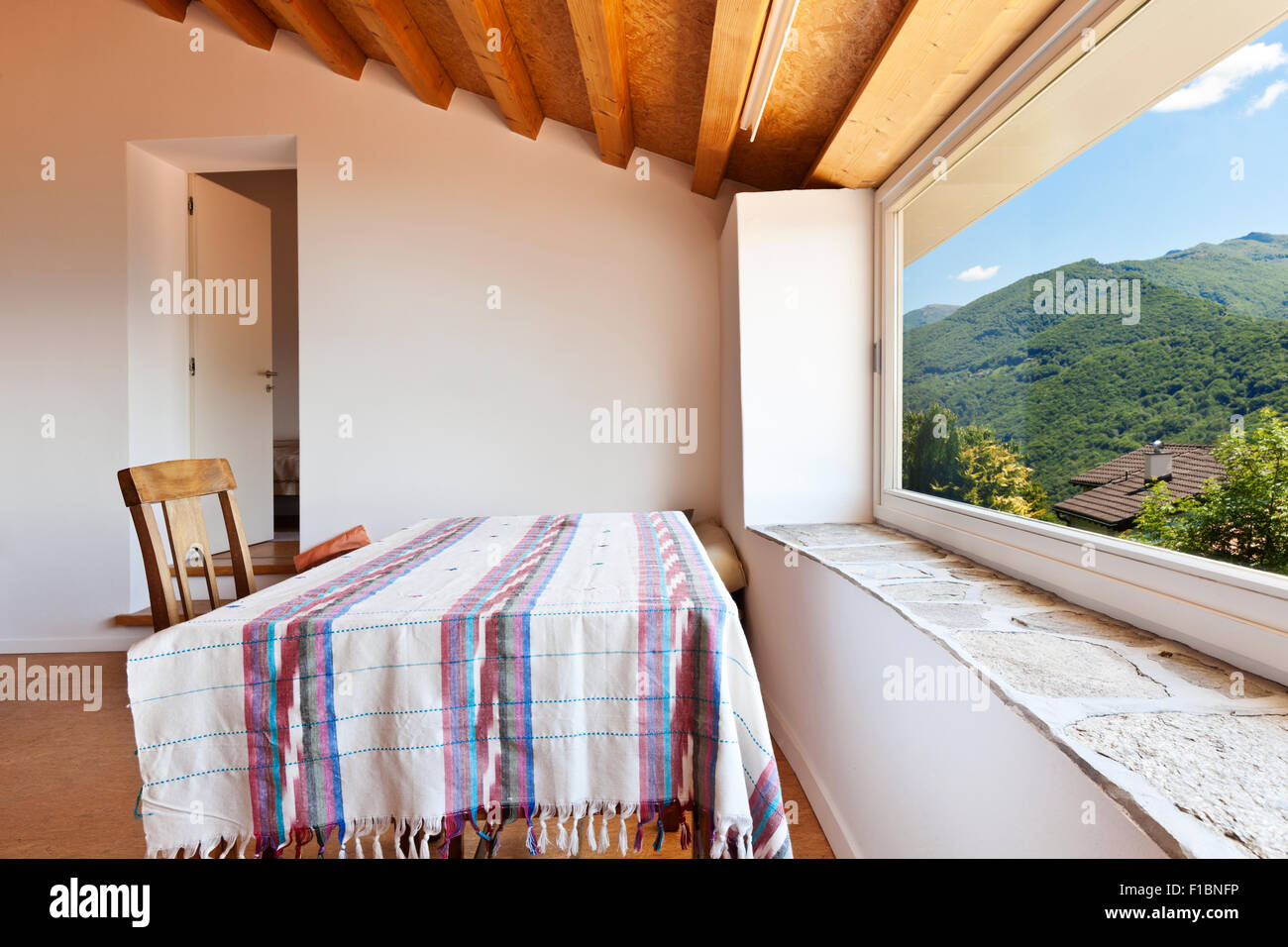 interior home, table and chair Stock Photo - Alamy