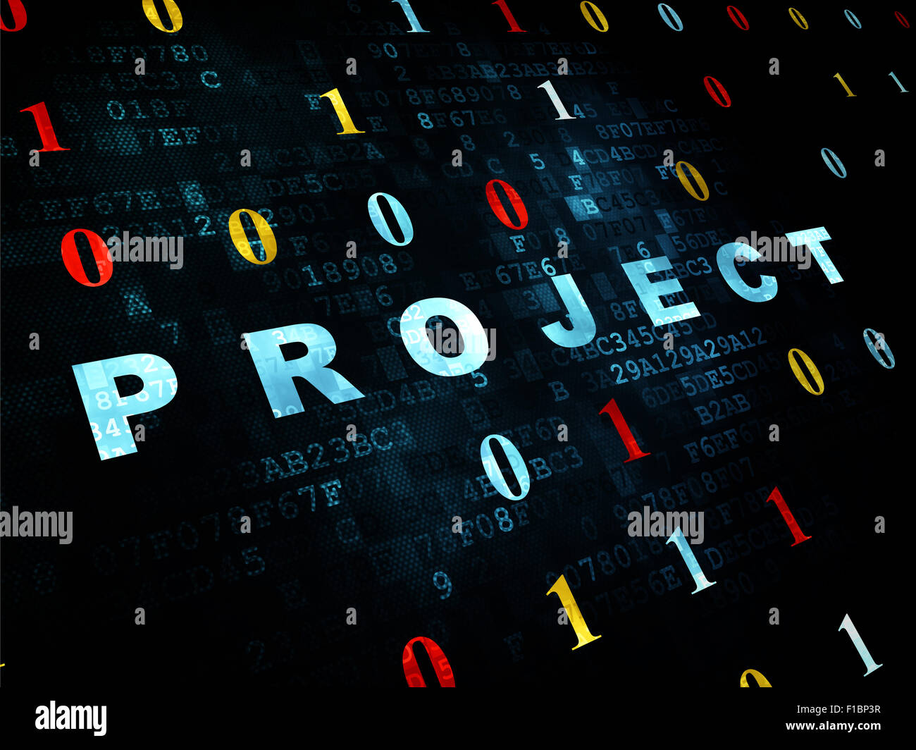 Business concept: Project on Digital background Stock Photo - Alamy