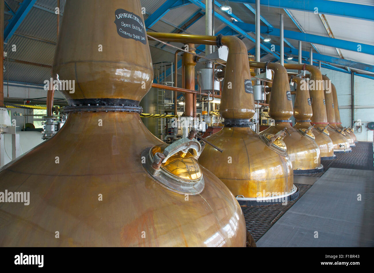 Laphroaig Whisky Distillery, Isle of Islay, Scotland, Great Britain ...