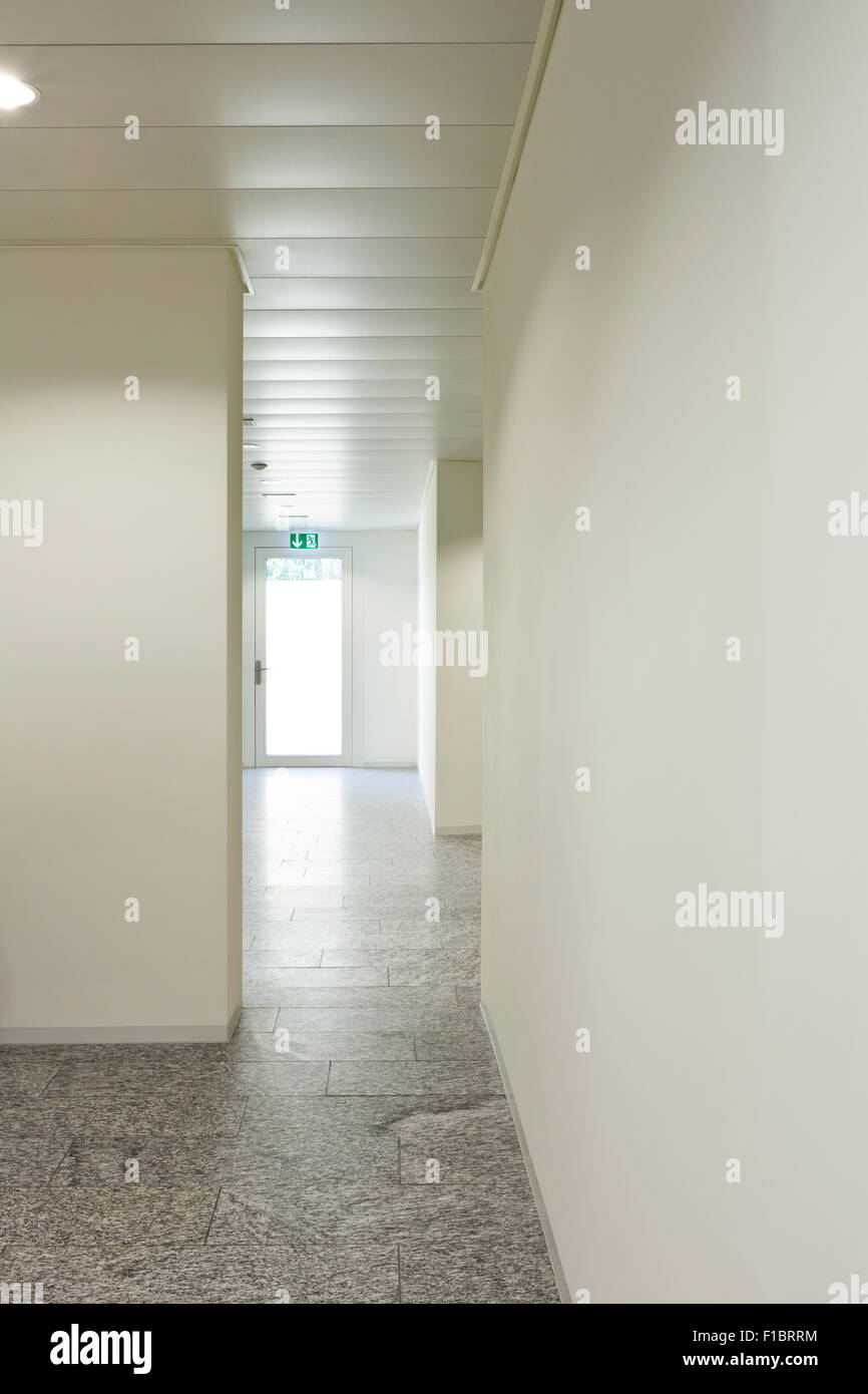 building interior, granite floor, corridor Stock Photo - Alamy