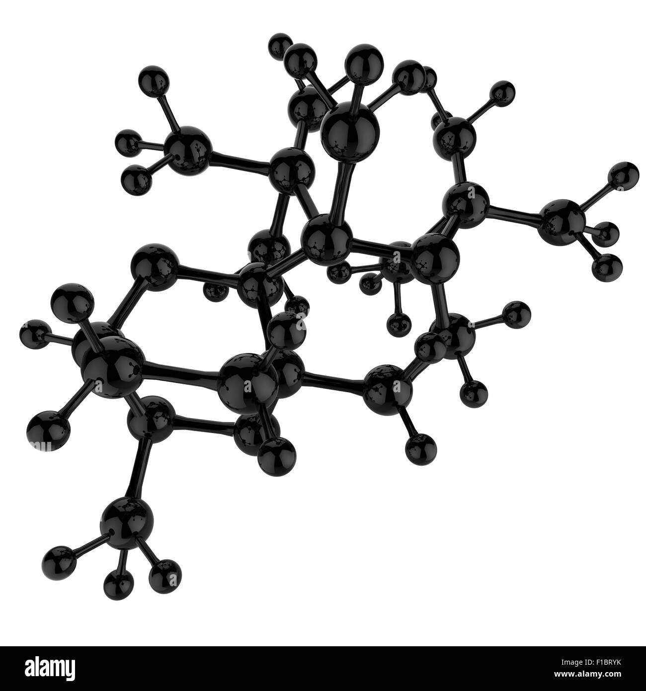 Molecule 3d on white background Stock Photo - Alamy