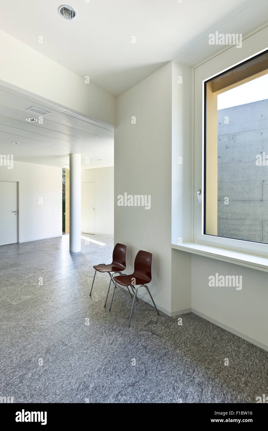 building interior, granite floor, white wall Stock Photo - Alamy