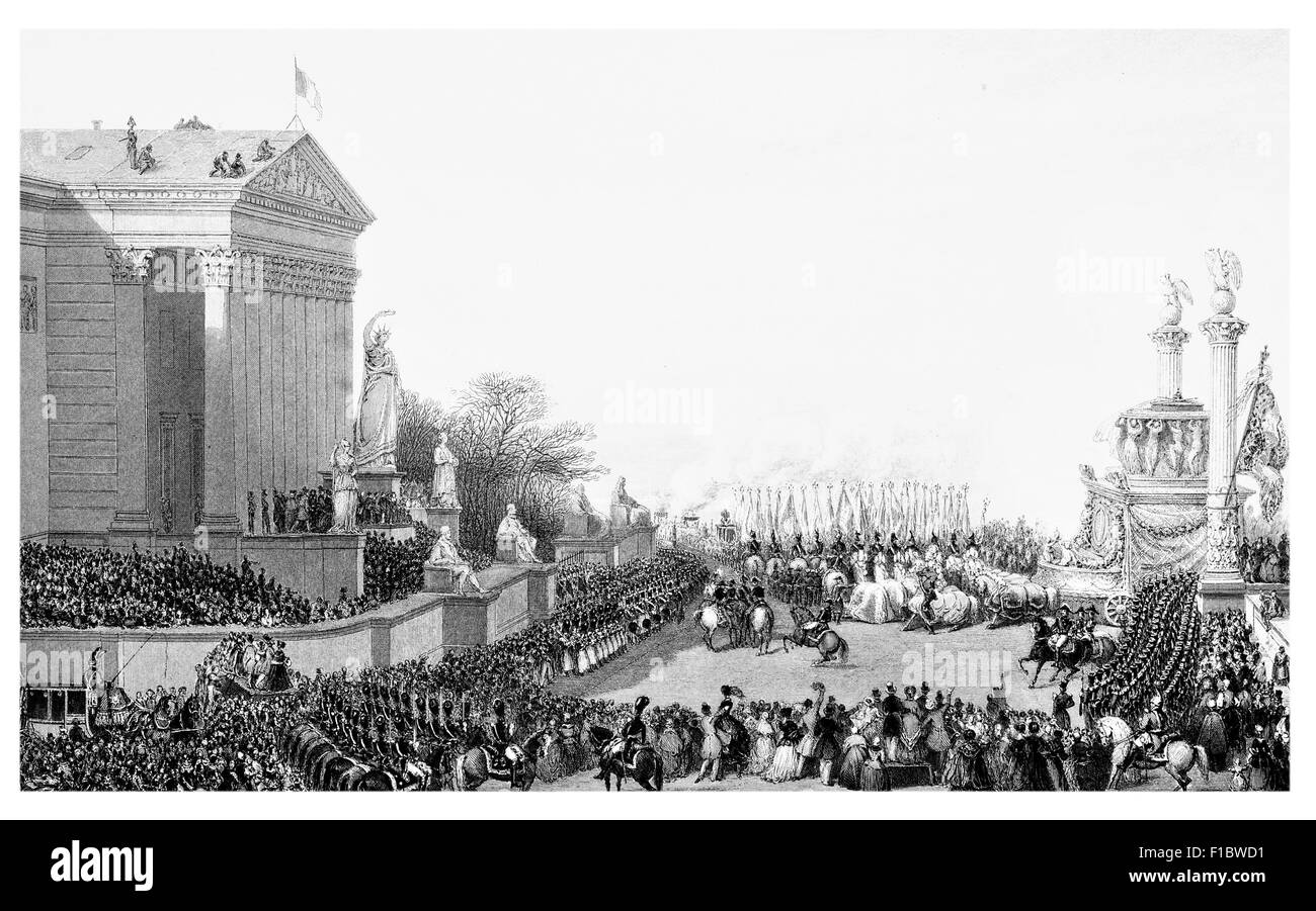 Funeral Napoleon 1840 death Stock Photo - Alamy