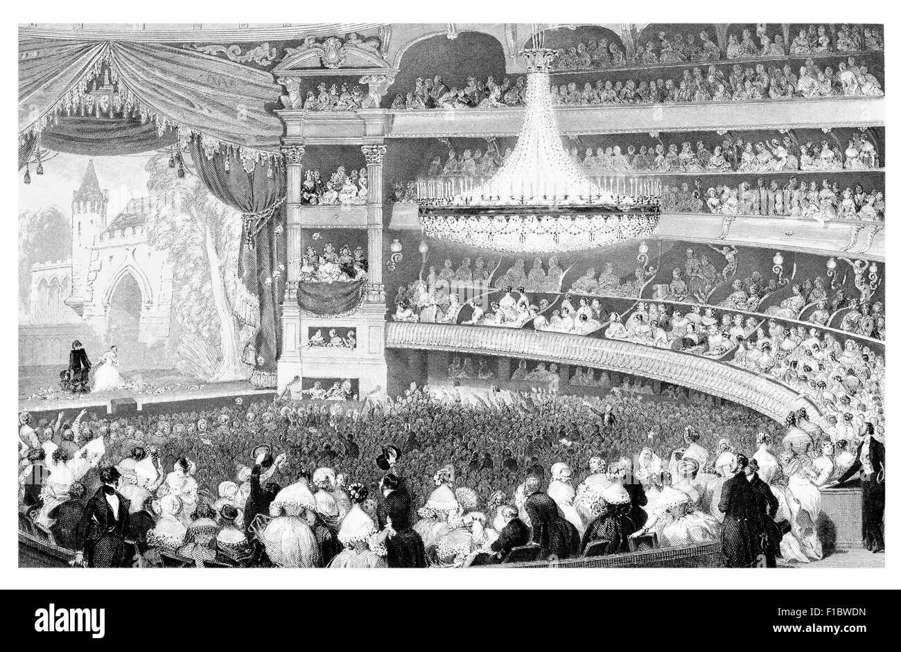 Paris opera house interior Black and White Stock Photos & Images - Alamy