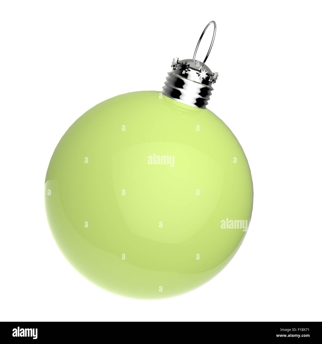 Christmas ball ornaments on white background Stock Photo - Alamy