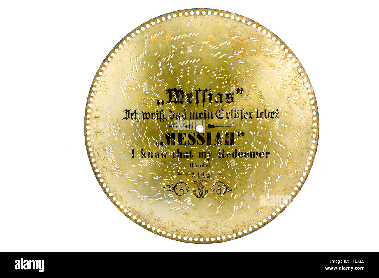 Metal disk on machine Cut Out Stock Images & Pictures - Alamy