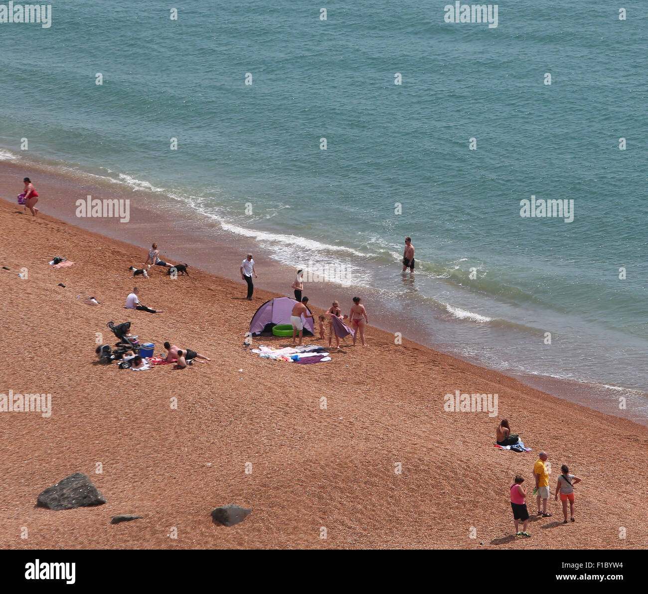 Sun worshippers enjoy the hot weather on what is said to be the hottest ...