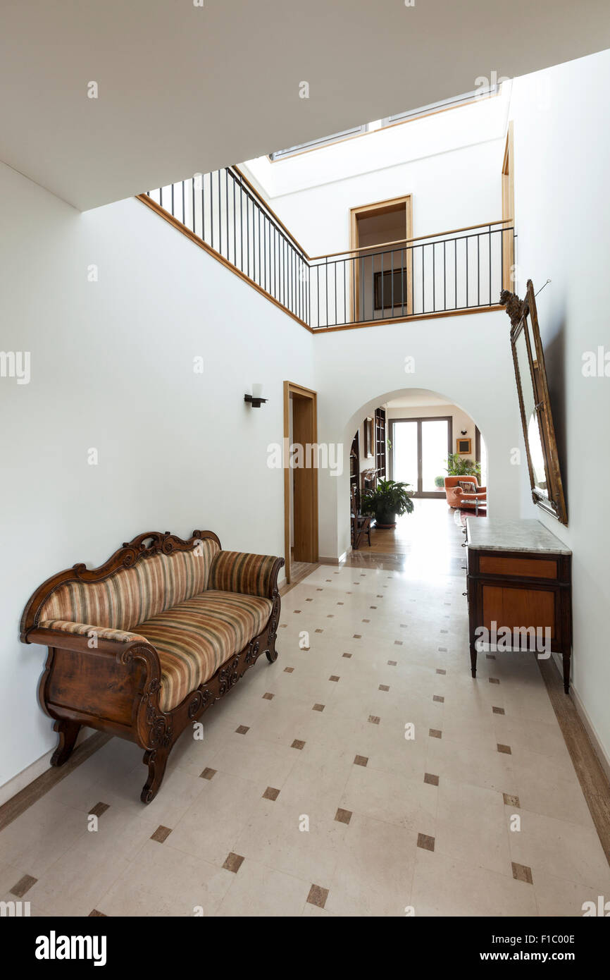 apartment, interior, corridor with antique furniture Stock Photo - Alamy