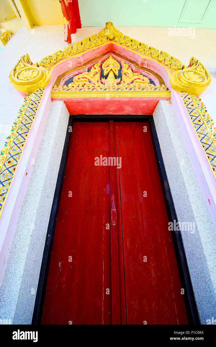 kho samui bangkok in thailand incision of the buddha gold temple Stock ...