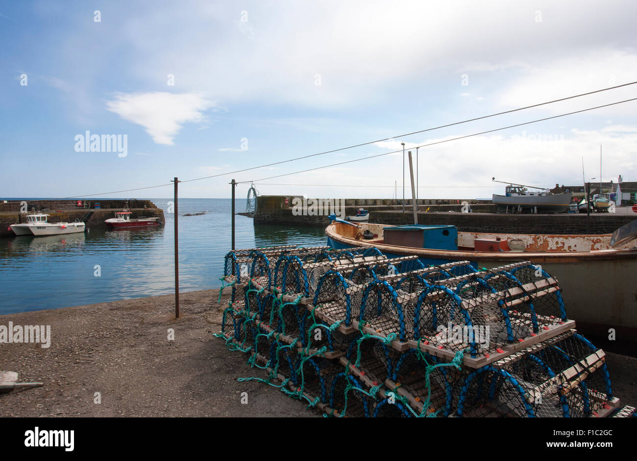 Johnshaven, coastal village, Aberdeenshire, Scotland, United Kingdom ...