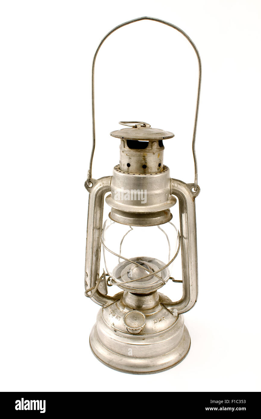 Old kerosene lamp on Cut Out Stock Images & Pictures - Alamy
