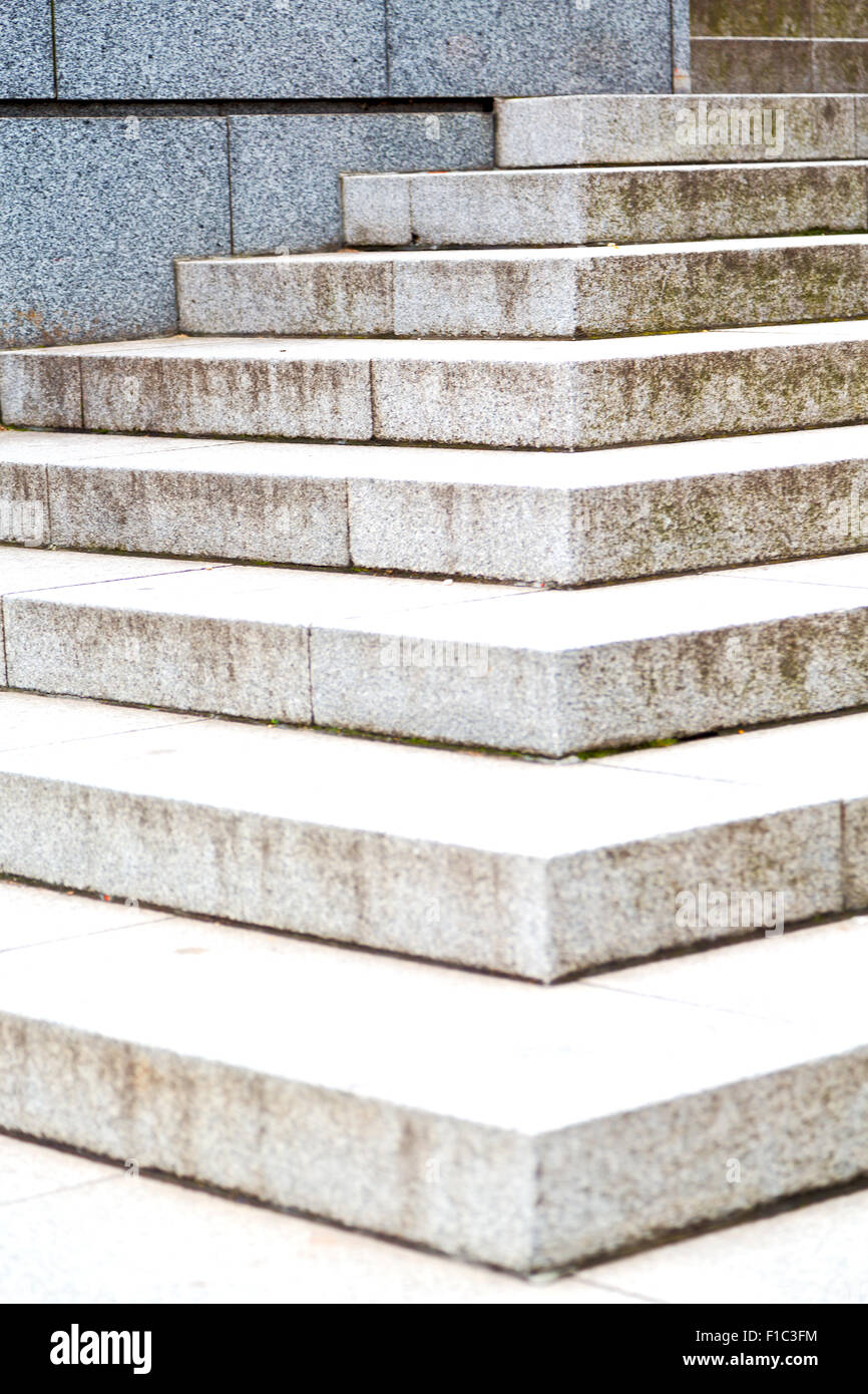in london monument old steps and marble ancien line Stock Photo - Alamy