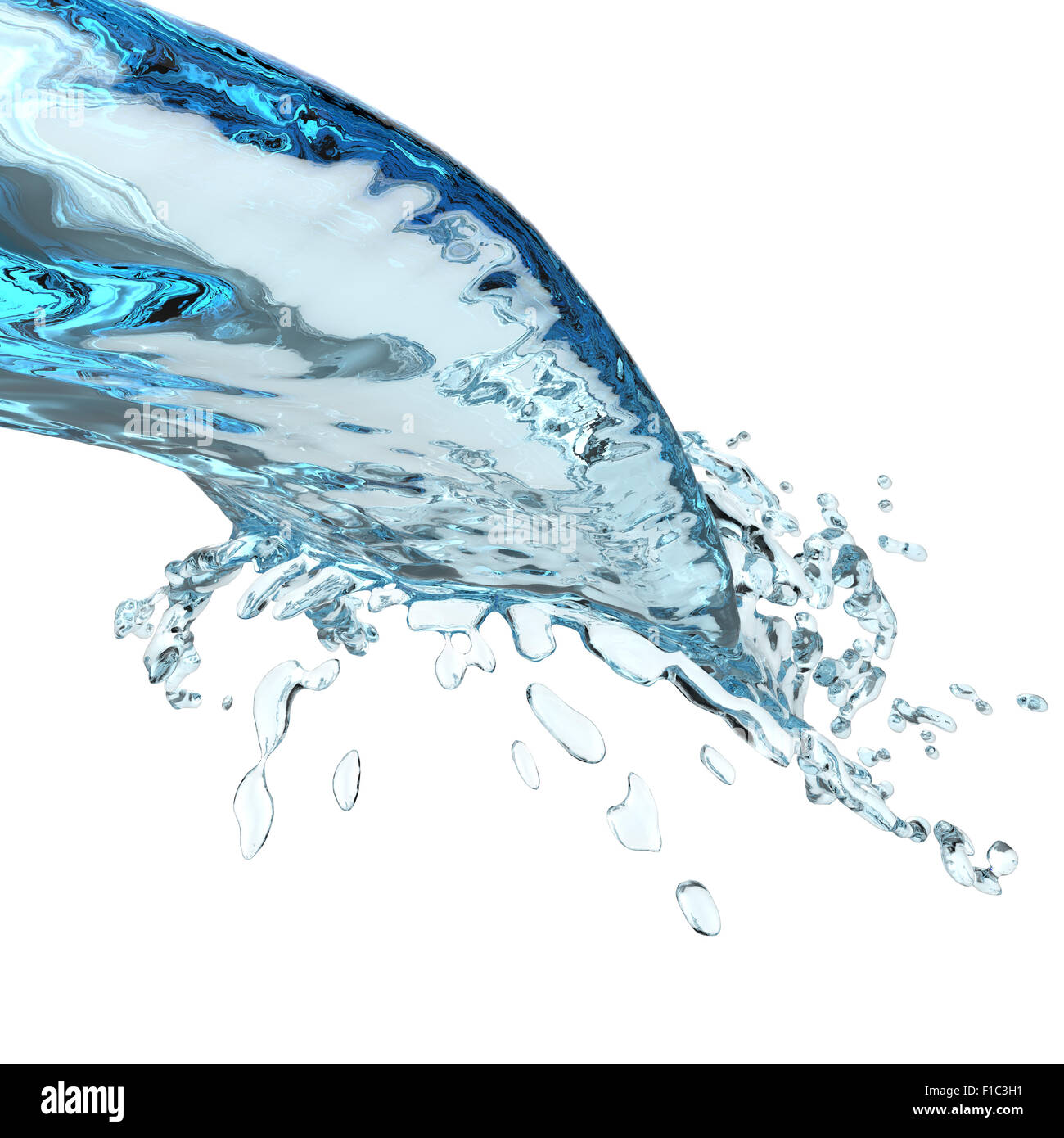 3d water splash hi-res stock photography and images - Alamy