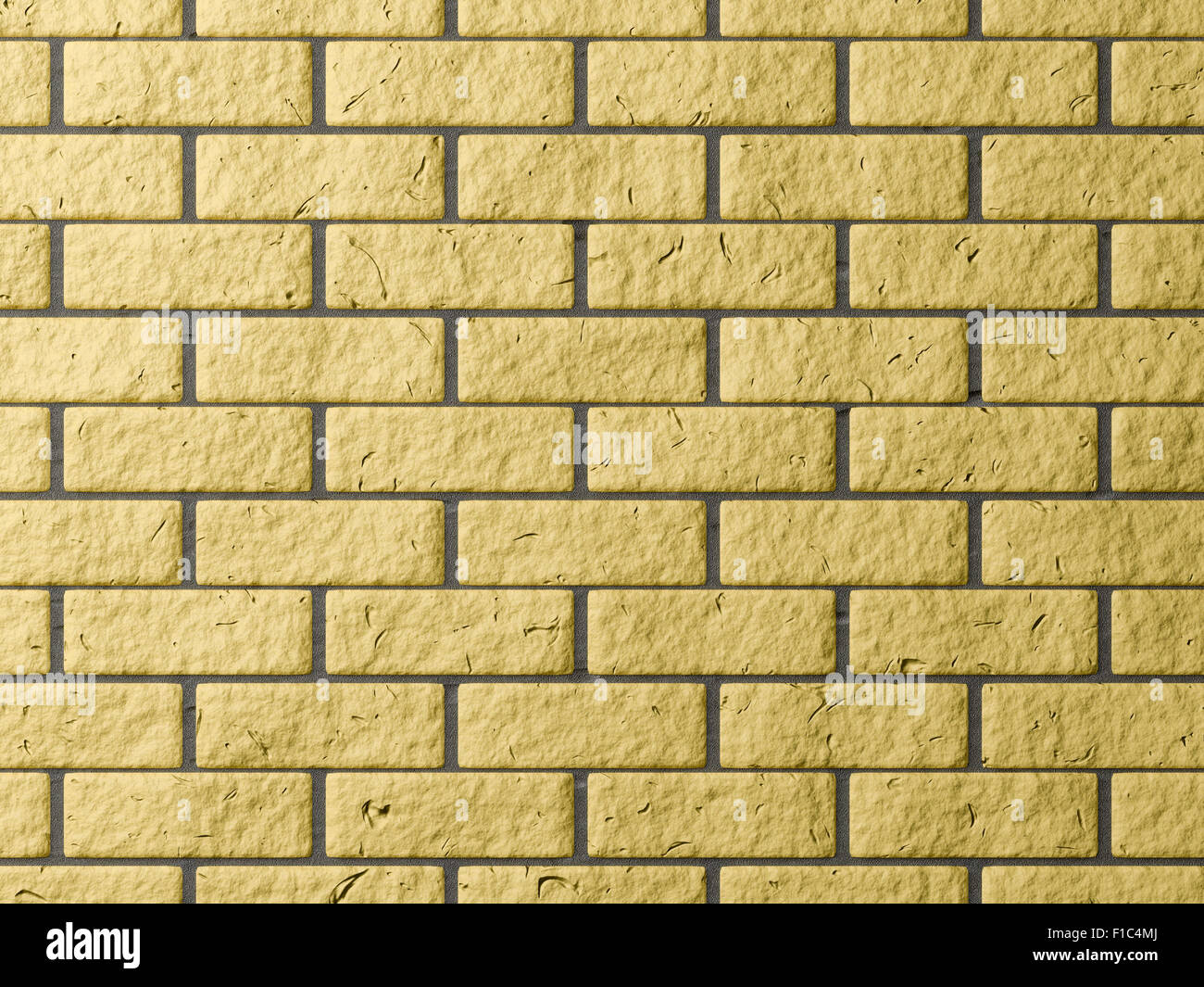 Yellow brick wall generated texture Stock Photo - Alamy