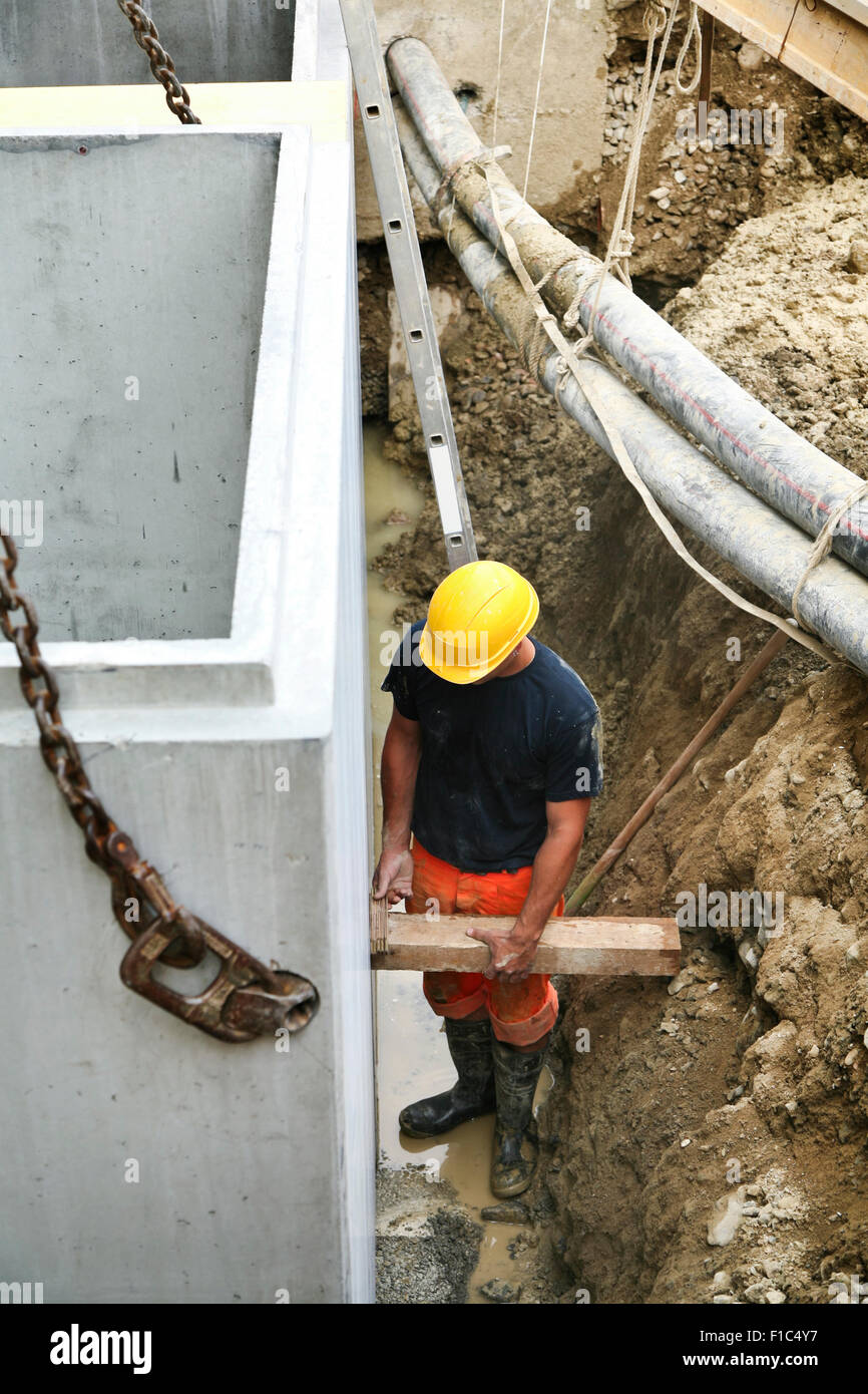 worker to work in a shipyard, outside Stock Photo - Alamy