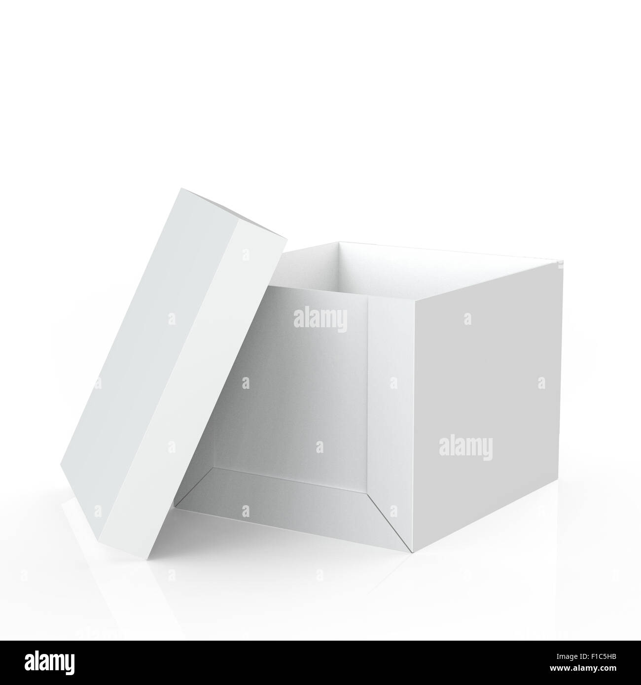 blank boxes on white background Stock Photo - Alamy