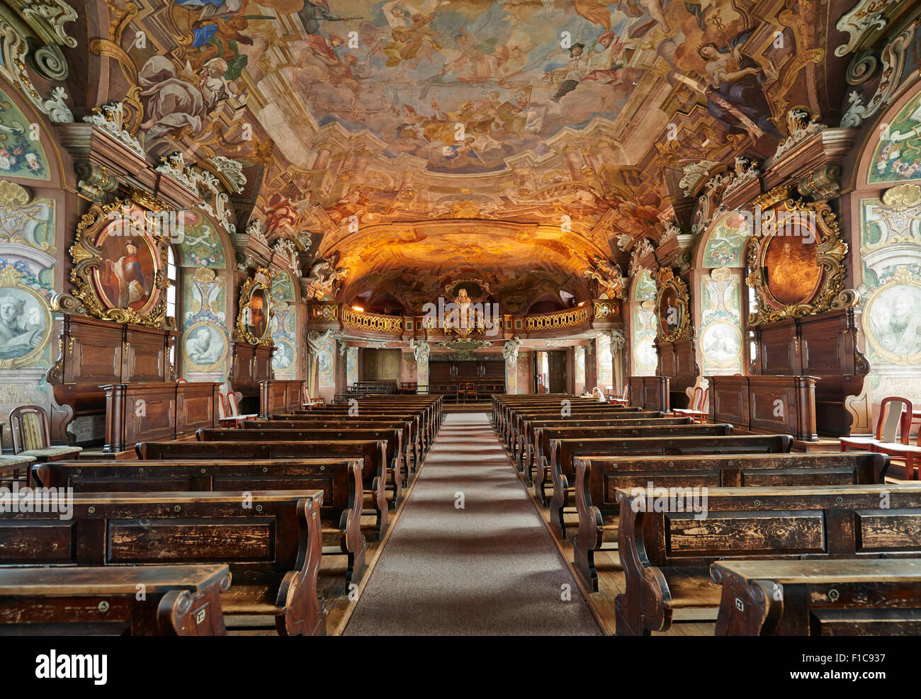Poland wroclaw university aula leopoldina hi-res stock photography and ...