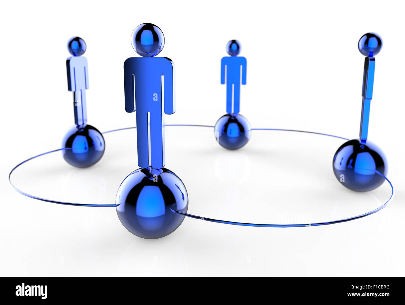 3d colors stainless human social network as concept Stock Photo - Alamy