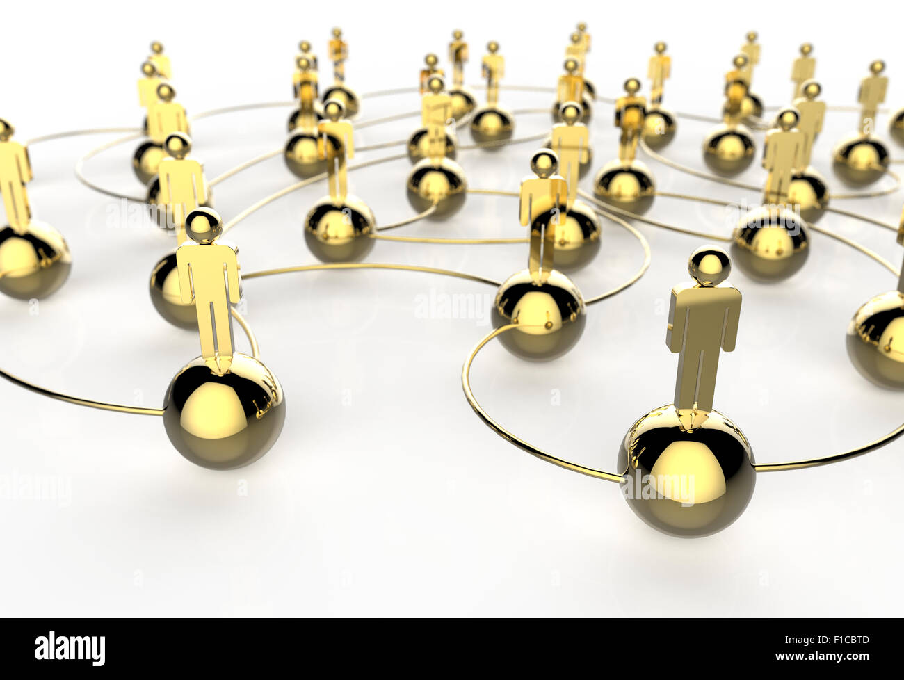 3d stainless human social network as concept Stock Photo - Alamy