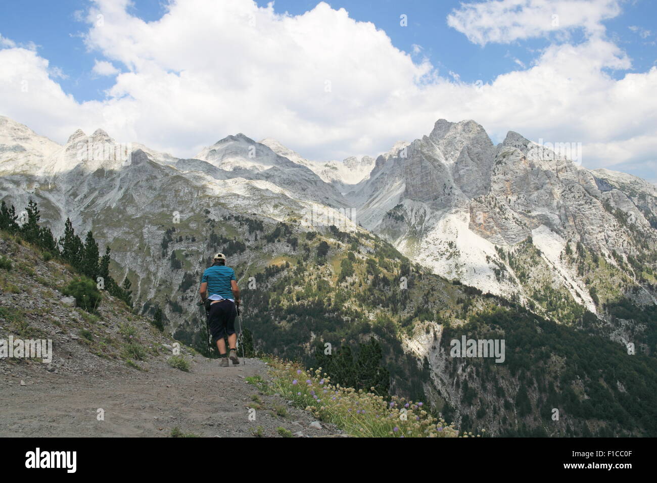 Valbona Pass, Valbona Valley National Park, Accursed Mountains, Albania ...