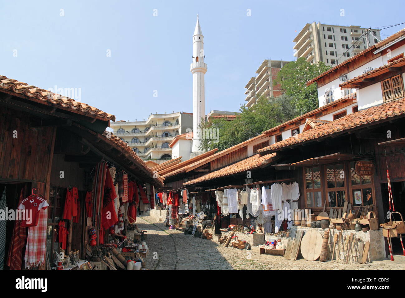 The 'Ottoman' Old Bazaar (restored in the 1960's), Rruga Albanopolis ...