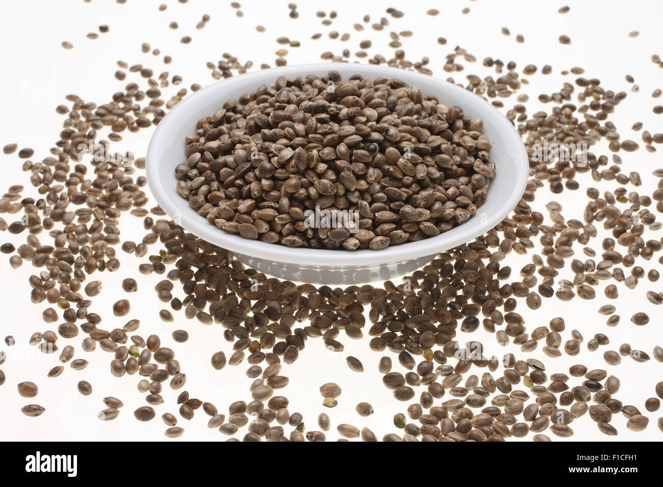 Hemp seeds or hemp nuts are a high-protein food source Stock Photo - Alamy