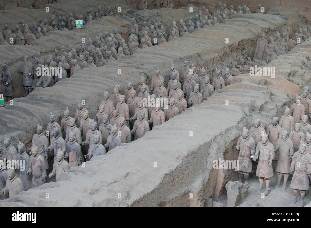 Terracotta warriors depicting the armies of Qin Shi Huang, the first ...
