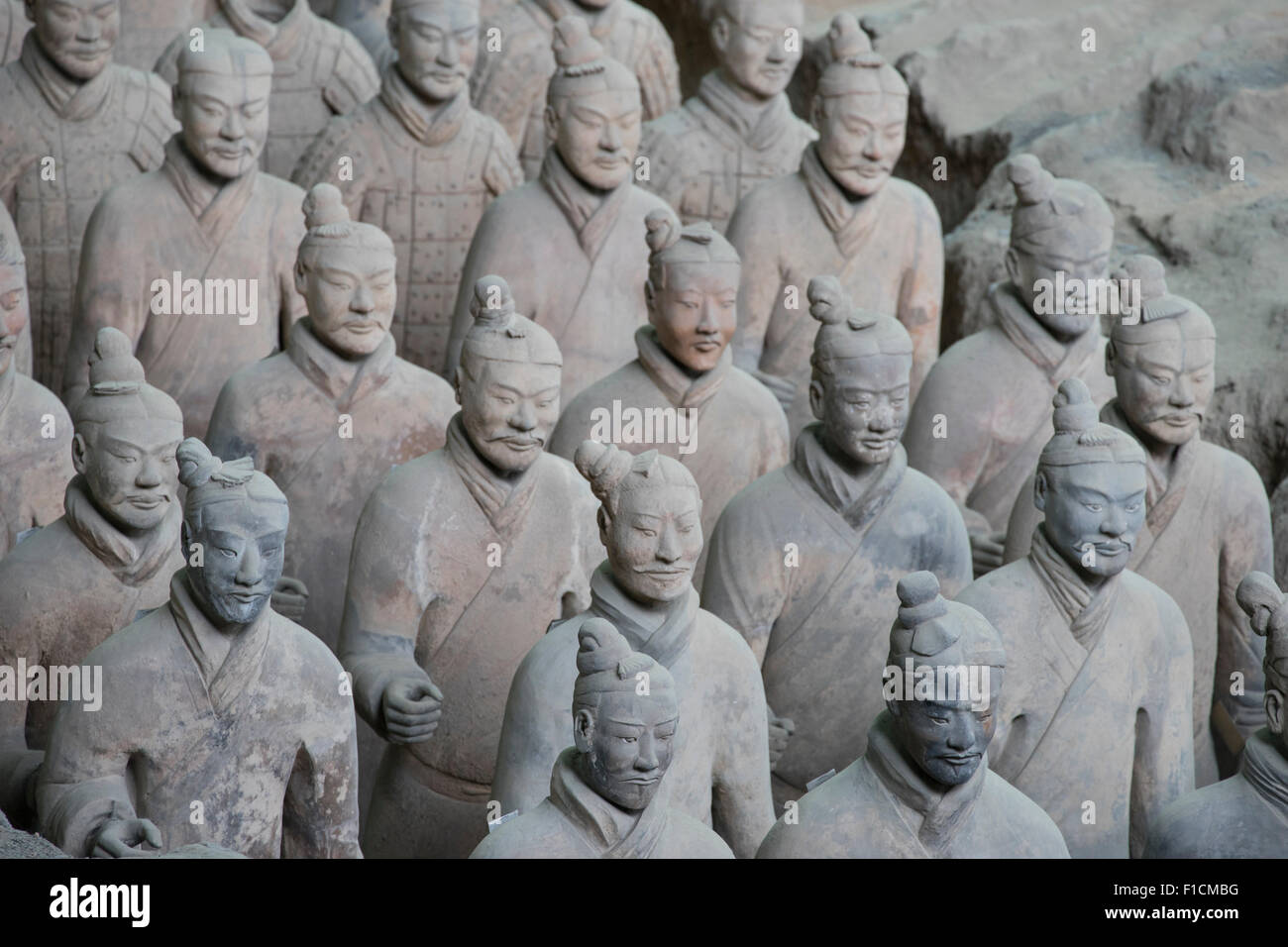 Terracotta warriors depicting the armies of Qin Shi Huang, the first ...