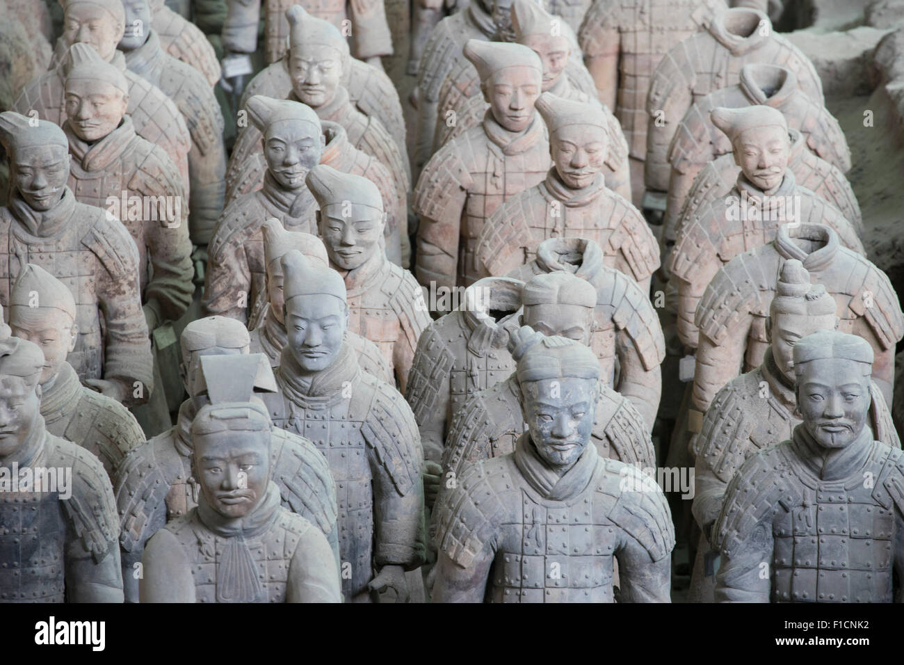Terracotta warriors depicting the armies of Qin Shi Huang, the first ...