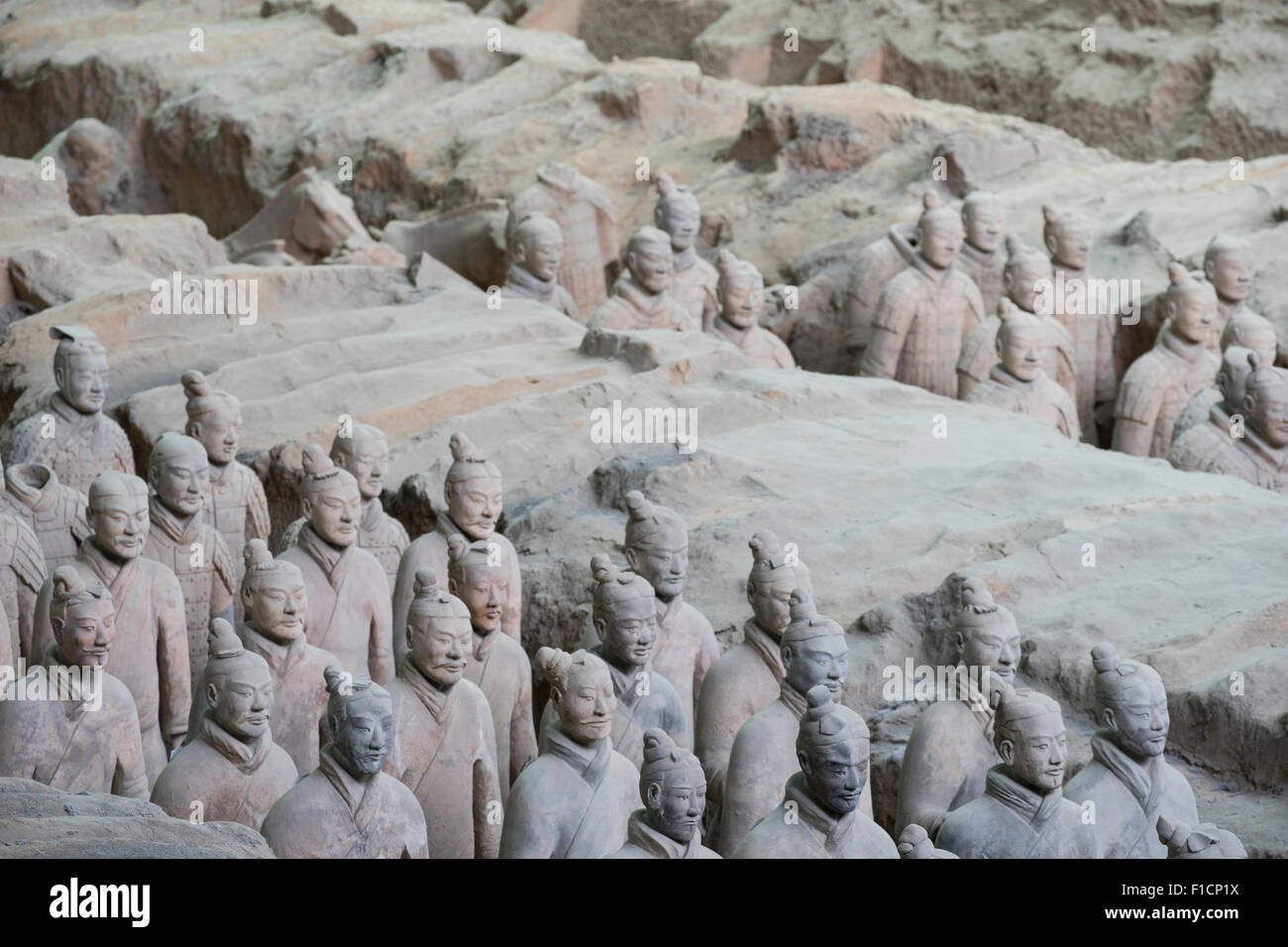 Terracotta warriors depicting the armies of Qin Shi Huang, the first ...