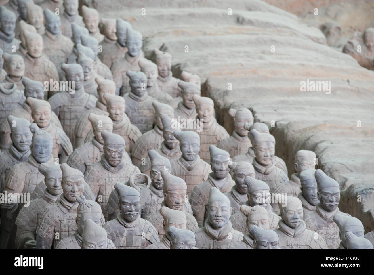 Terracotta warriors depicting the armies of Qin Shi Huang, the first ...