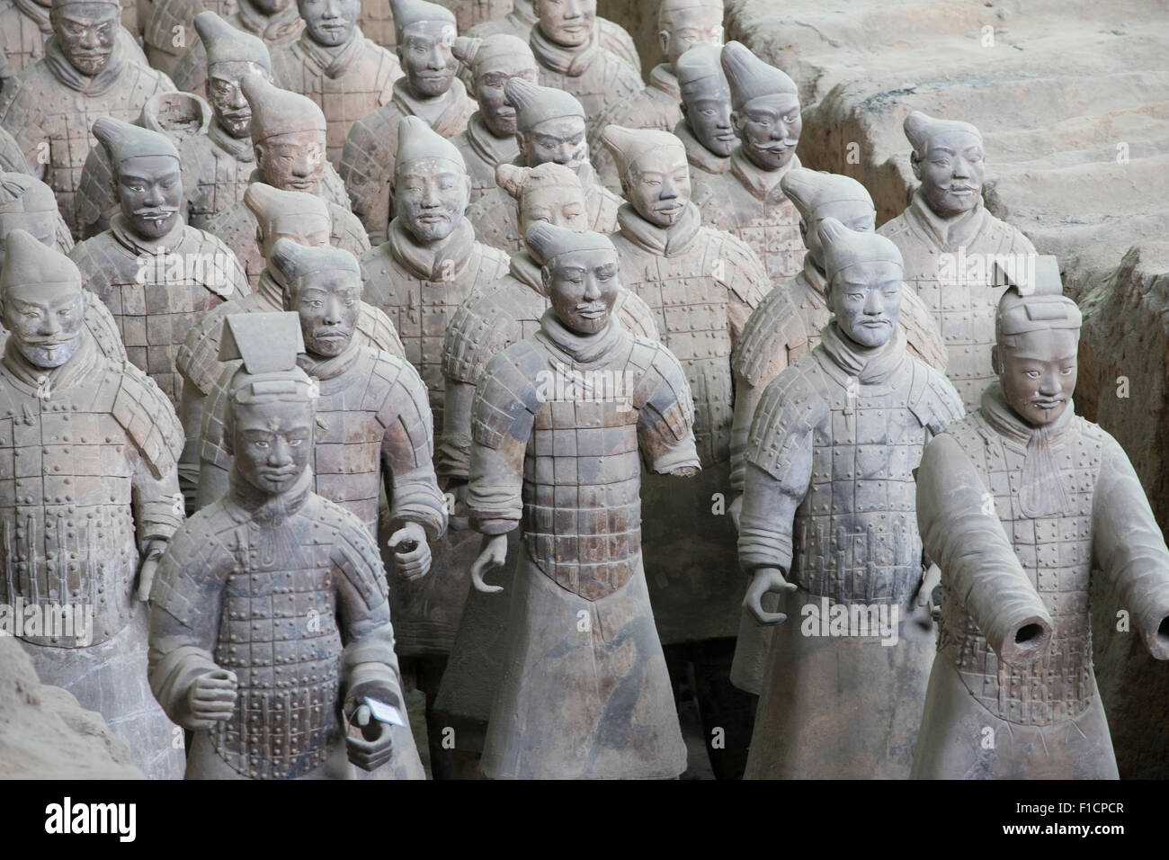 Terracotta warriors depicting the armies of Qin Shi Huang, the first ...