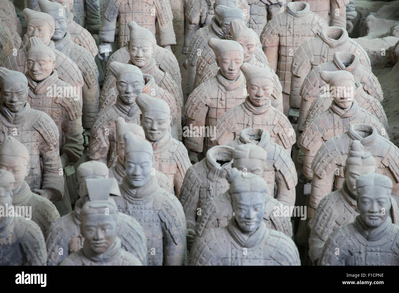 Terracotta warriors depicting the armies of Qin Shi Huang, the first ...