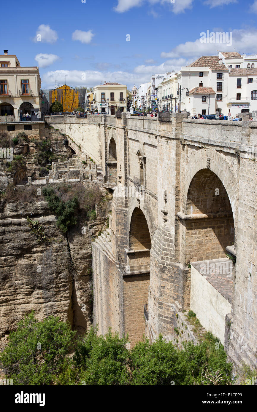 Puento Nuevo - New Bridge in Ronda, Andalusia, Spain, Malaga province ...