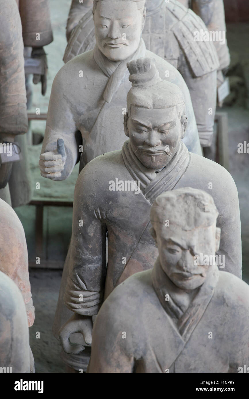 Terracotta warriors depicting the armies of Qin Shi Huang, the first ...