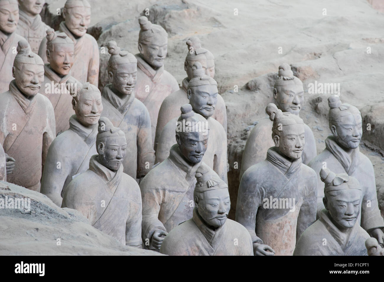 Terracotta warriors depicting the armies of Qin Shi Huang, the first ...