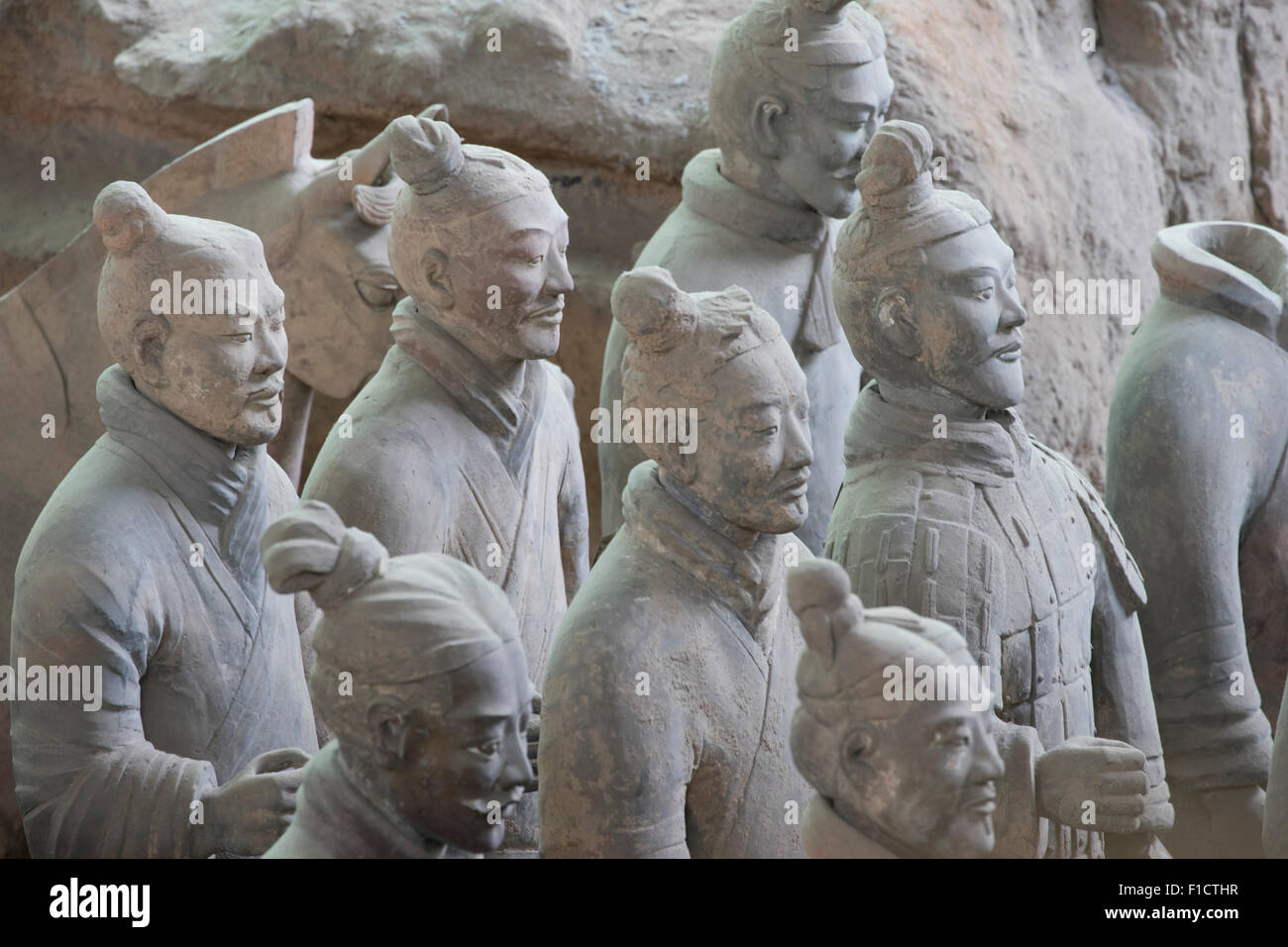Terracotta warriors depicting the armies of Qin Shi Huang, the first ...
